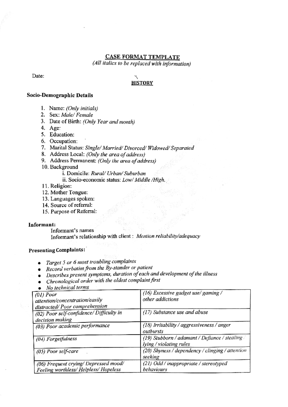 MSE detailed - MSME - CASE FORMAT TEMPLATE (All italics to be replaced ...