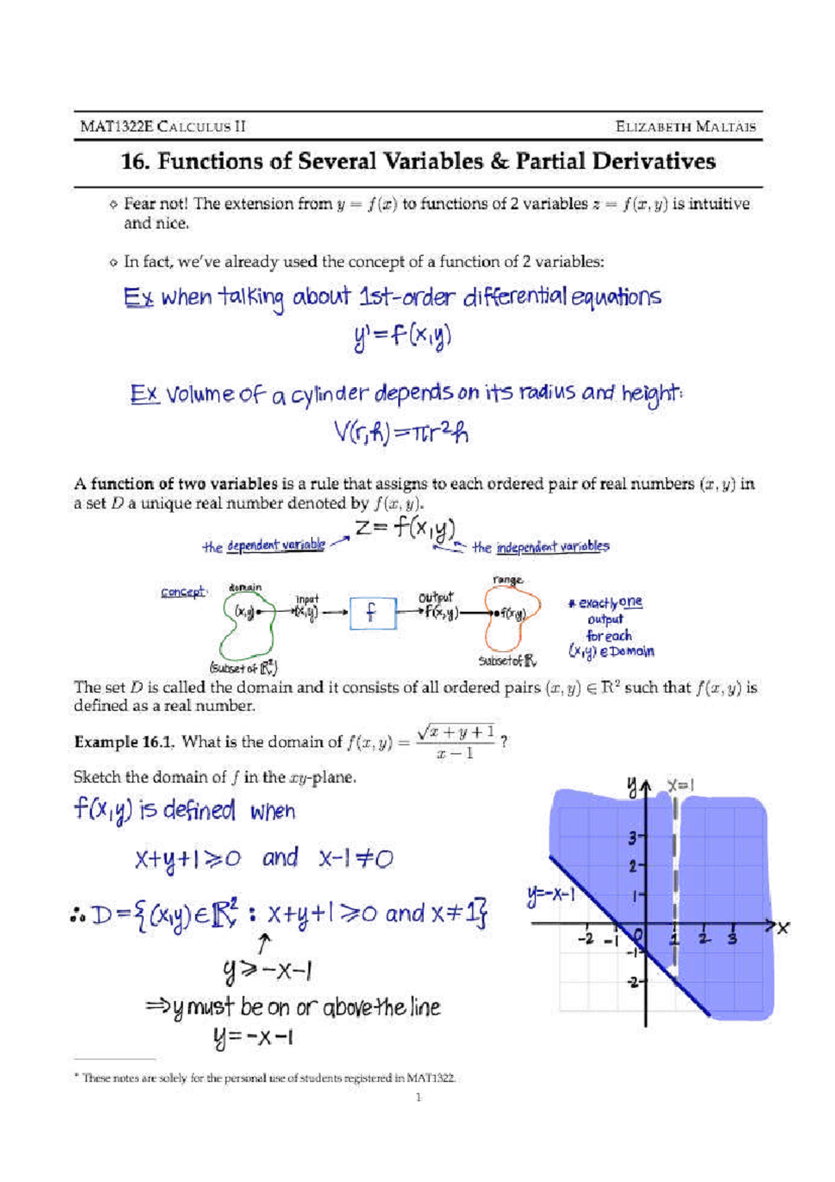 Lecture 16 - MAT1322 - Studocu
