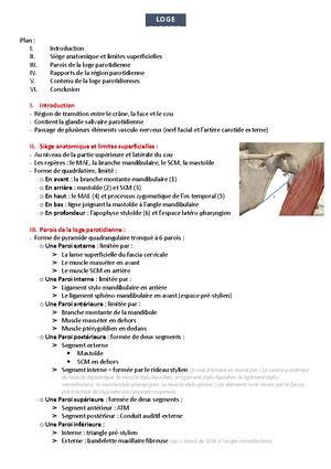 Anatomie descriptive et topographique - anatomie - Studocu