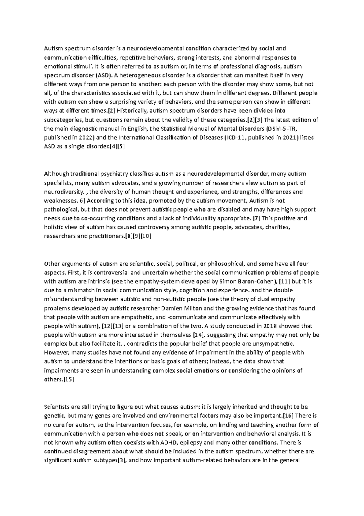 Adhd - adhd notes - Autism spectrum disorder is a neurodevelopmental ...