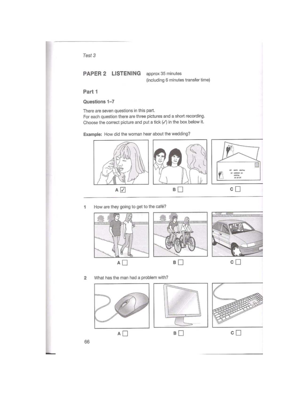 PET 8 - Listening TEST 3 - Test - khoa tiếng anh - Studocu