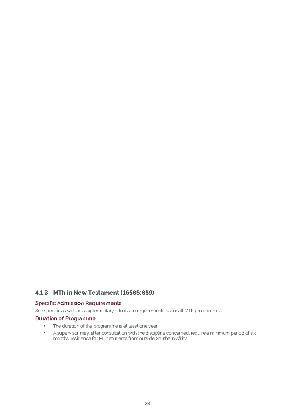 MTh in New Testament (structured) - 38 4.1 MTh in New Testament (16586: ...