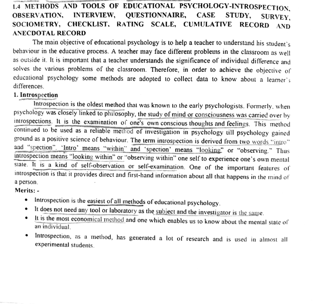 Methods and tools of educational psychology - 1 METHODS AND TOOLS OF ...