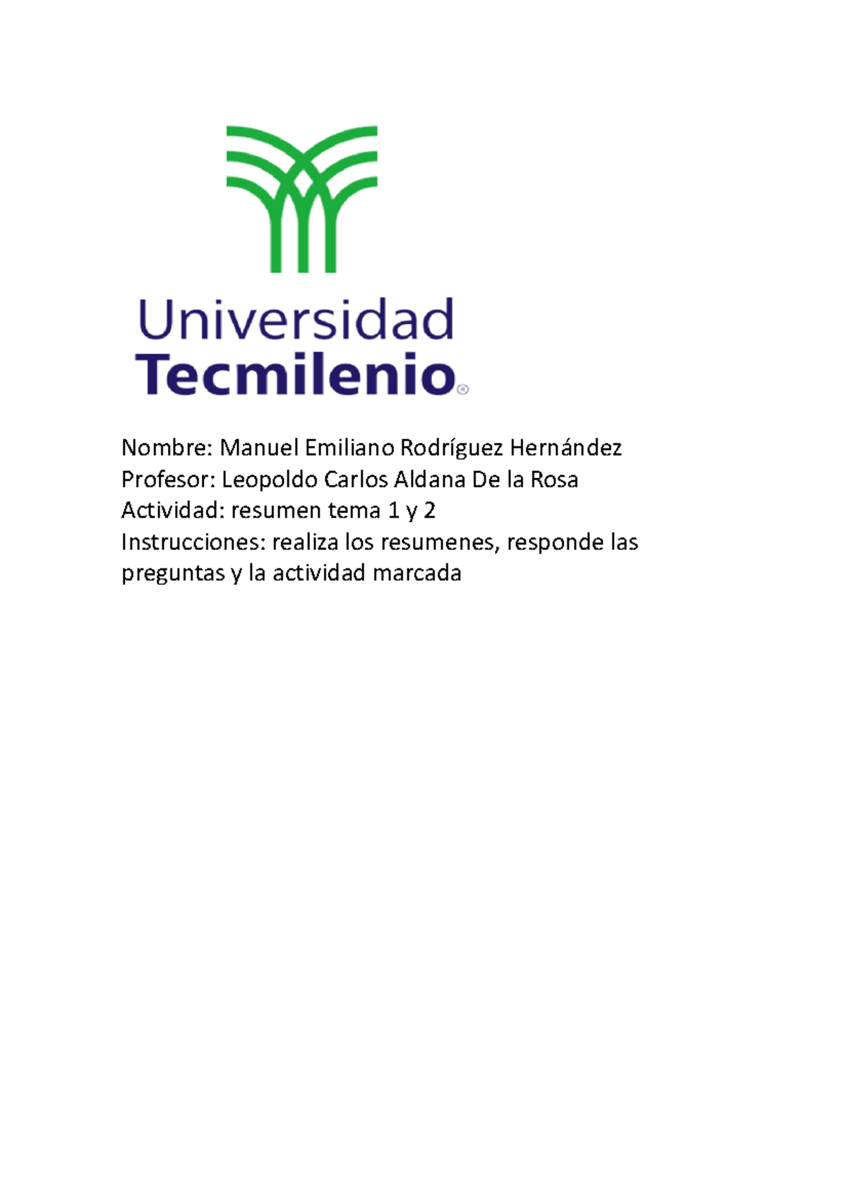 Actividad 1 - dfh - Nombre: Manuel Emiliano Rodríguez Hernández ...