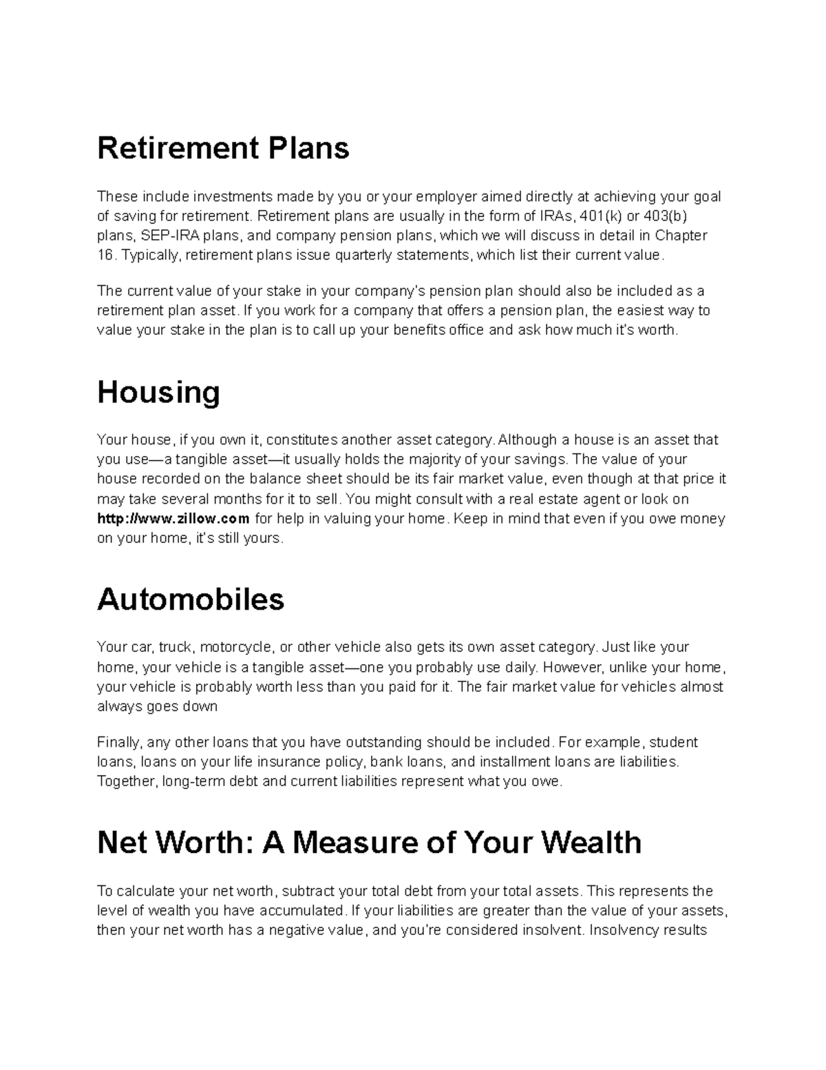Intro to finance week 3 pt1 - Retirement Plans These include ...