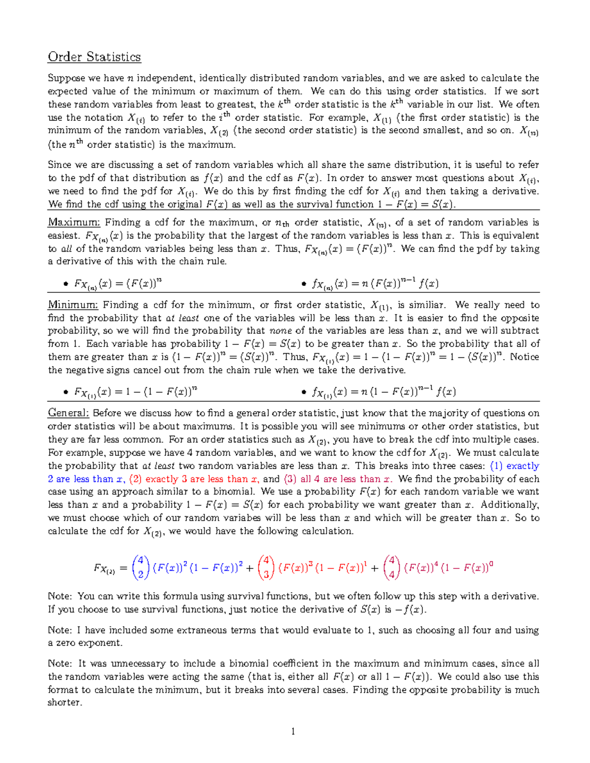 419 Order Statistics - It is a course of Design and Analysis of the Algorithm - Order Statistics ...