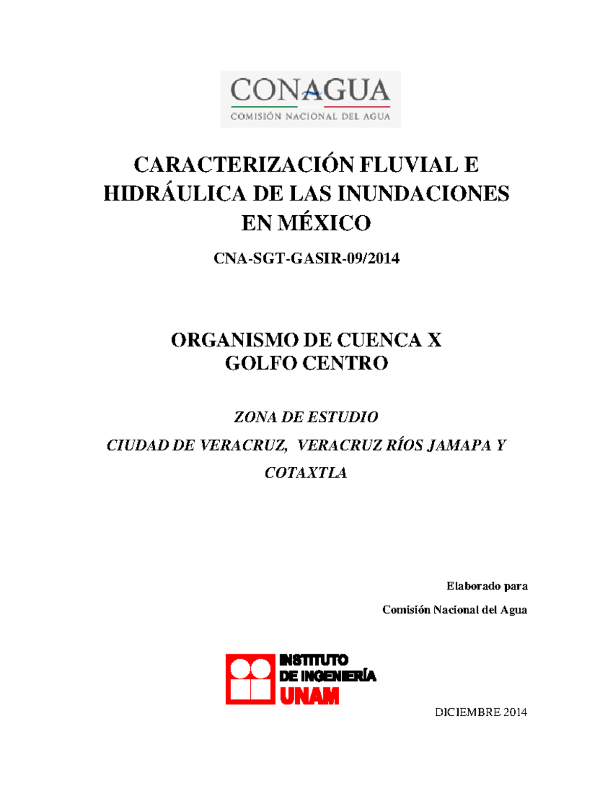 Caracterizaci N Fluvial E HIDR Ulica DE LAS Inundaciones EN M XICO Veracruz Informe Final 1de2 ...
