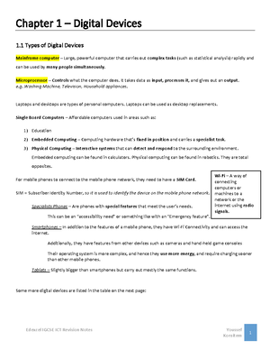 ICT - Chapter 3 - Revision Notes - Edexcel IGCSE ICT Revision Notes ...