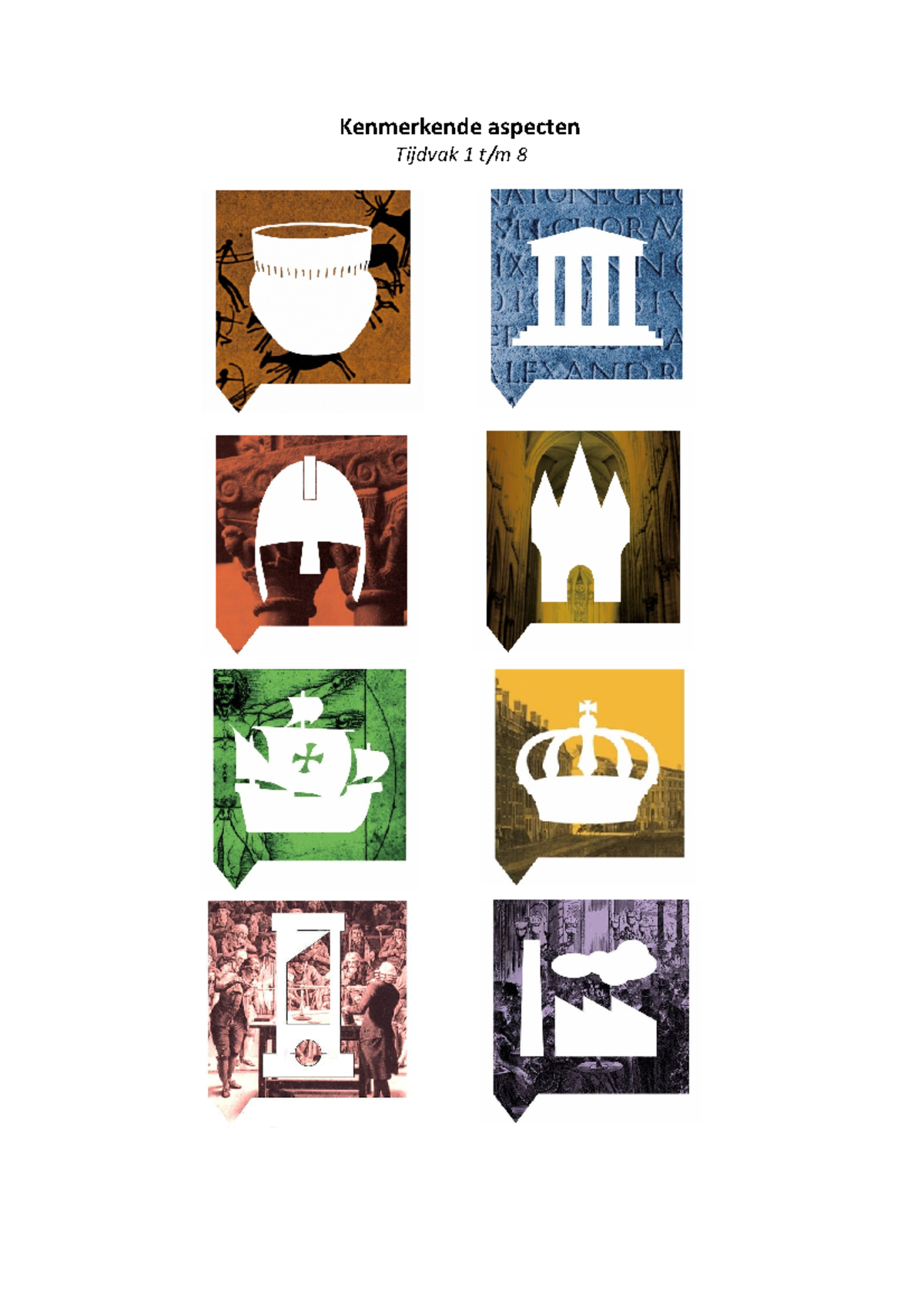 Kenmerkende aspecten tijdvak 1 tm 9 - Kenmerkende aspecten Tijdvak 1 t ...