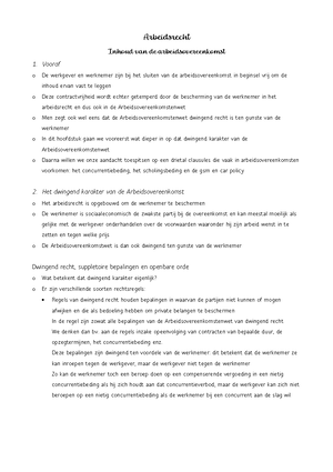 Oefening soorten arbeidsovereenkomsten - Soorten arbeidsovereenkomsten Bepaalde of onbepaalde ...