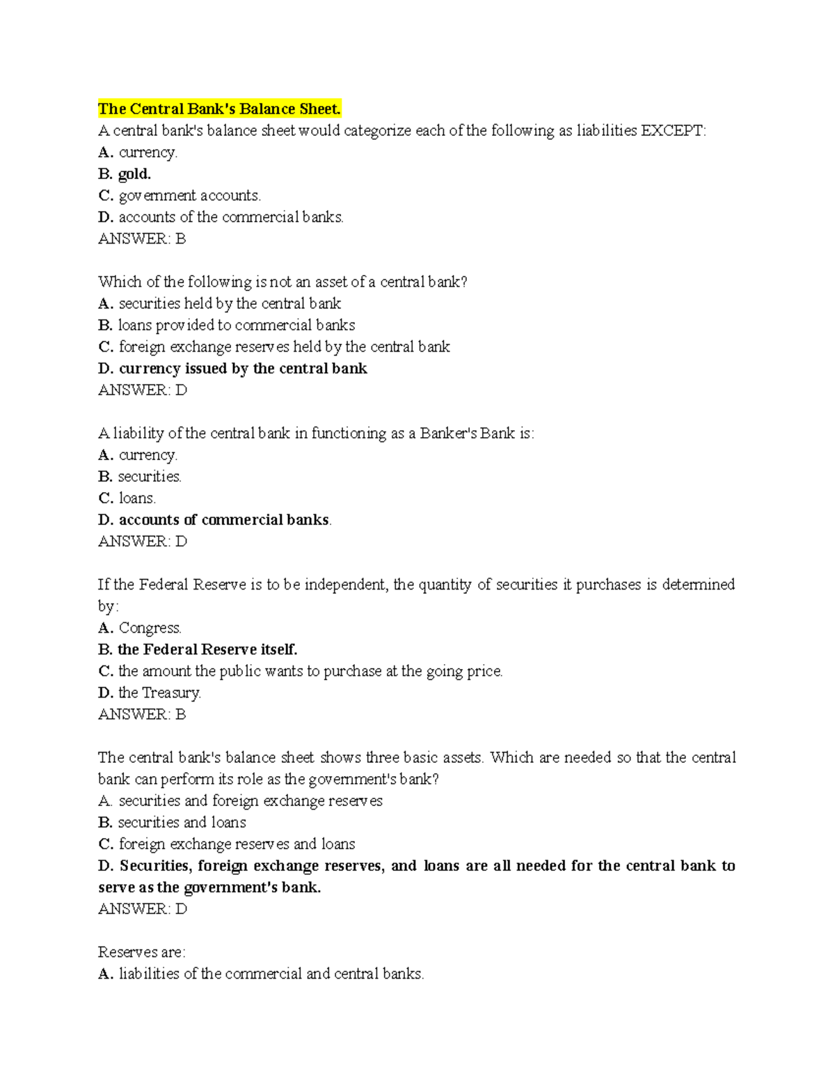 ECO410 Test Bank 17 AK - chapter 17 test bank - strategic and ...