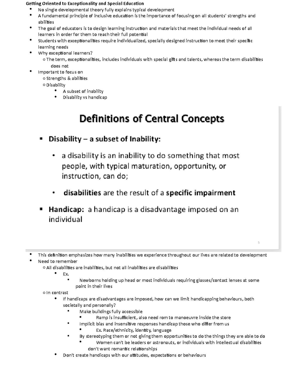 Exceptional Children lecture 1 - Getting Oriented to Exceptionality and ...