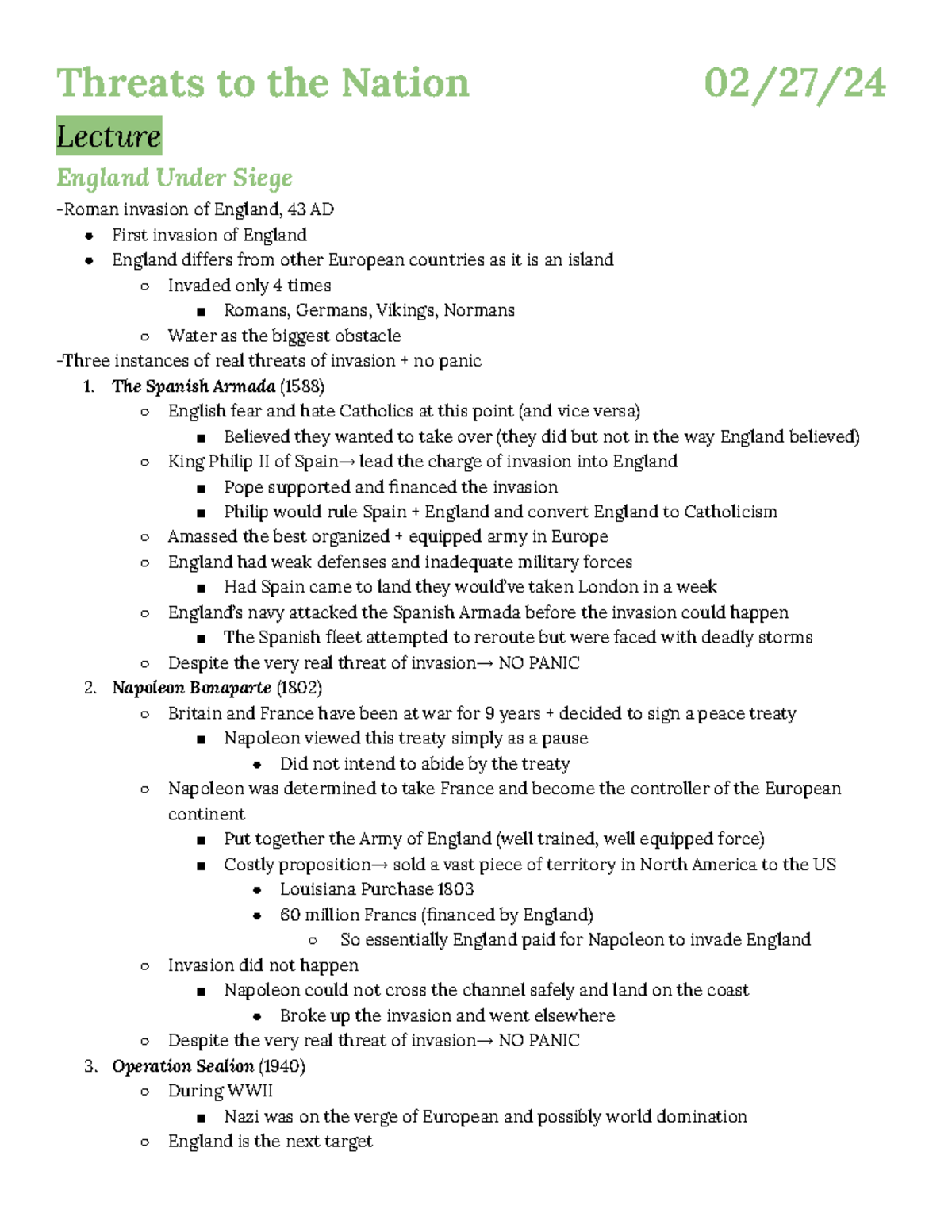 Week 8 Lecture Note Lecture England Under Siege Roman Invasion Of England 43 Ad First 