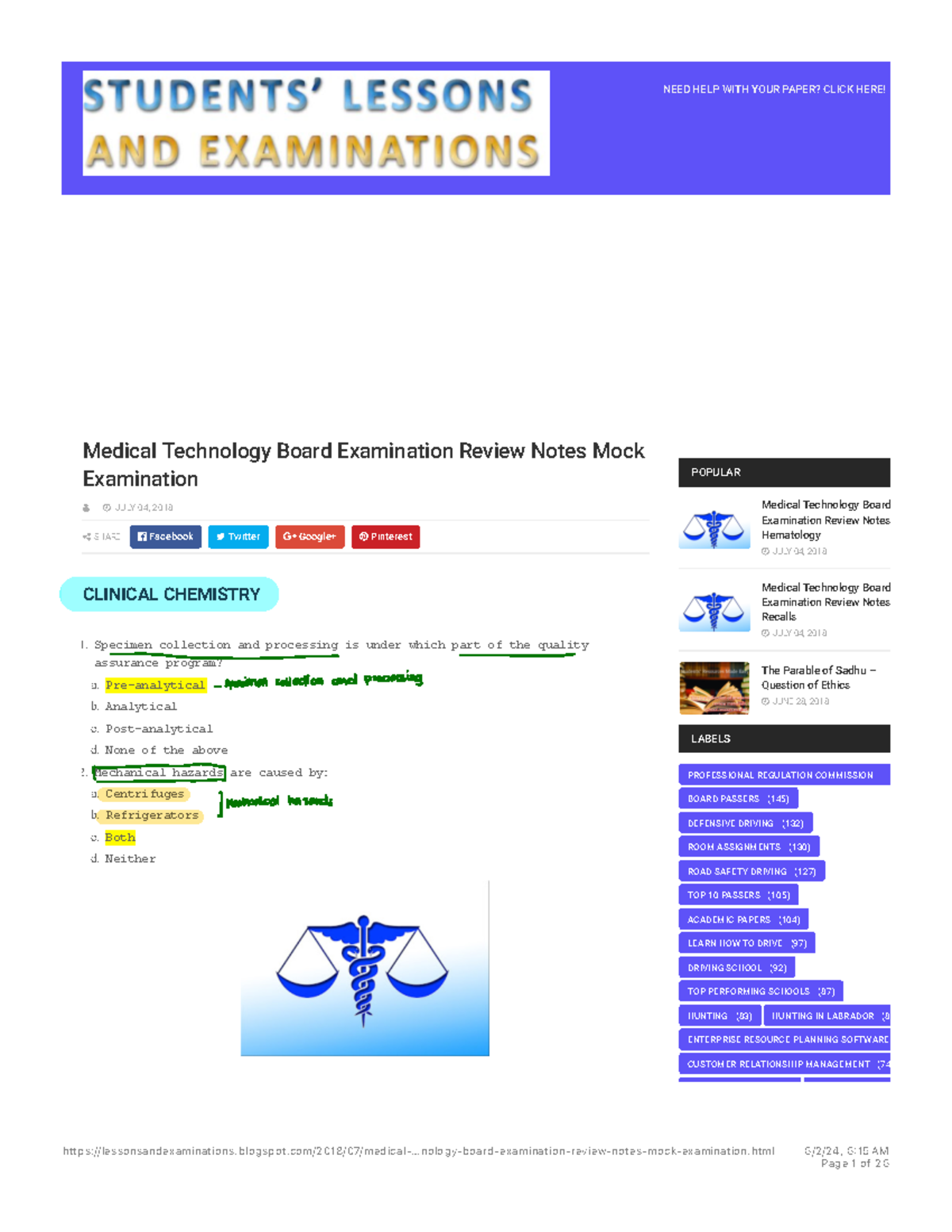 Medical-Technology-Board-Examination-Review-Notes- 241027 210930 090953 ...