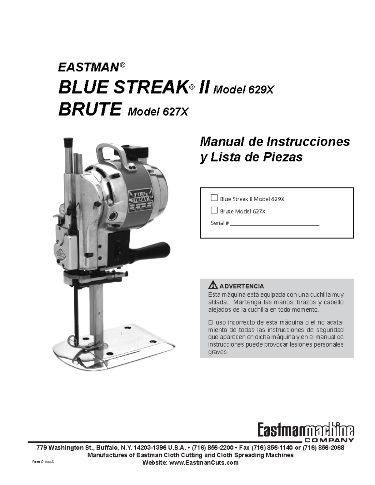 Blue streak ii and brute manual spanish - 779 Washington St., Buffalo ...