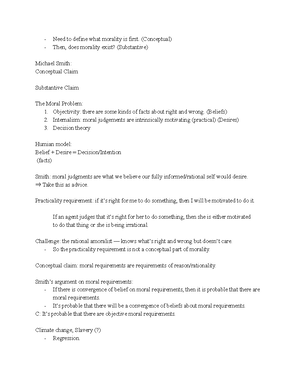 (3 3) - Lectures notes from class - Consequentialism: Produce the most ...