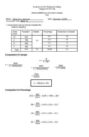 Lesson 3. Basic Sentence Pattern - ST. MARY’S ACADEMY OF CARMEN ...