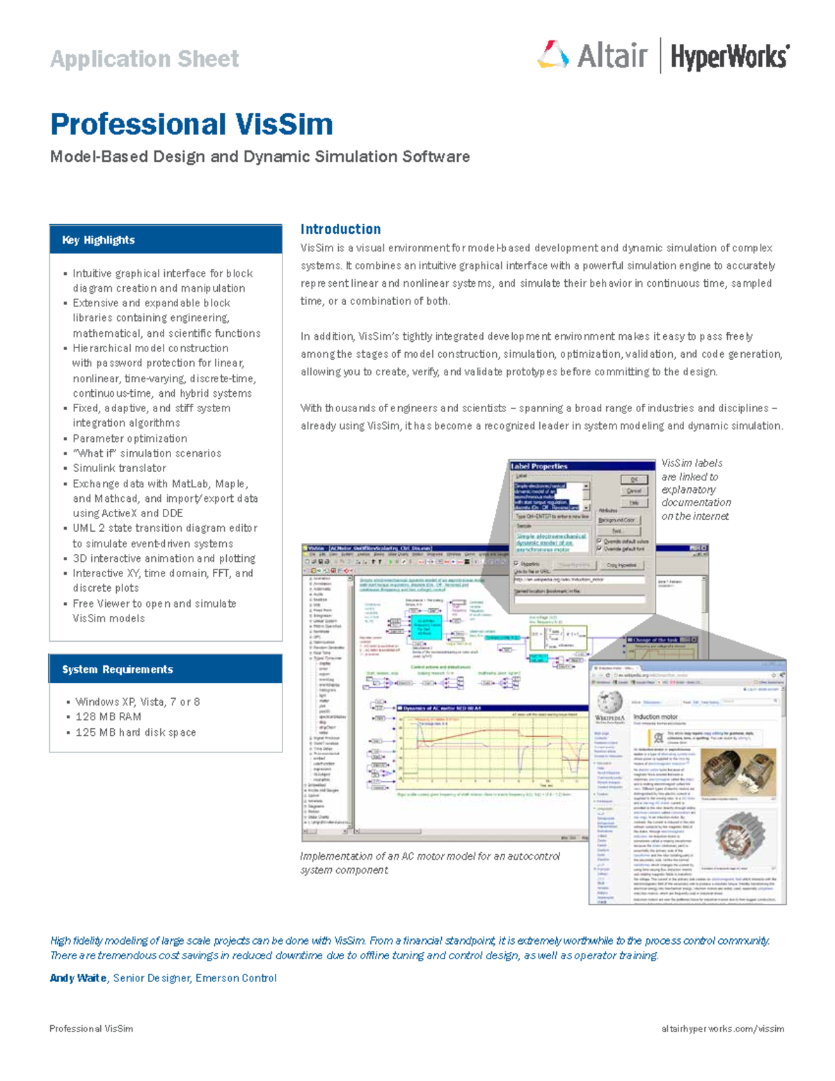Vis Sim 90DS - 123 - altairhyperworks/vissim Introduction VisSim is a ...