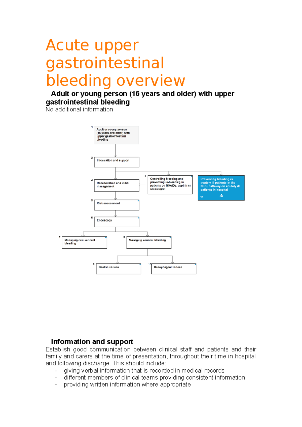 Acute upper gastrointestinal bleeding - Acute upper gastrointestinal ...