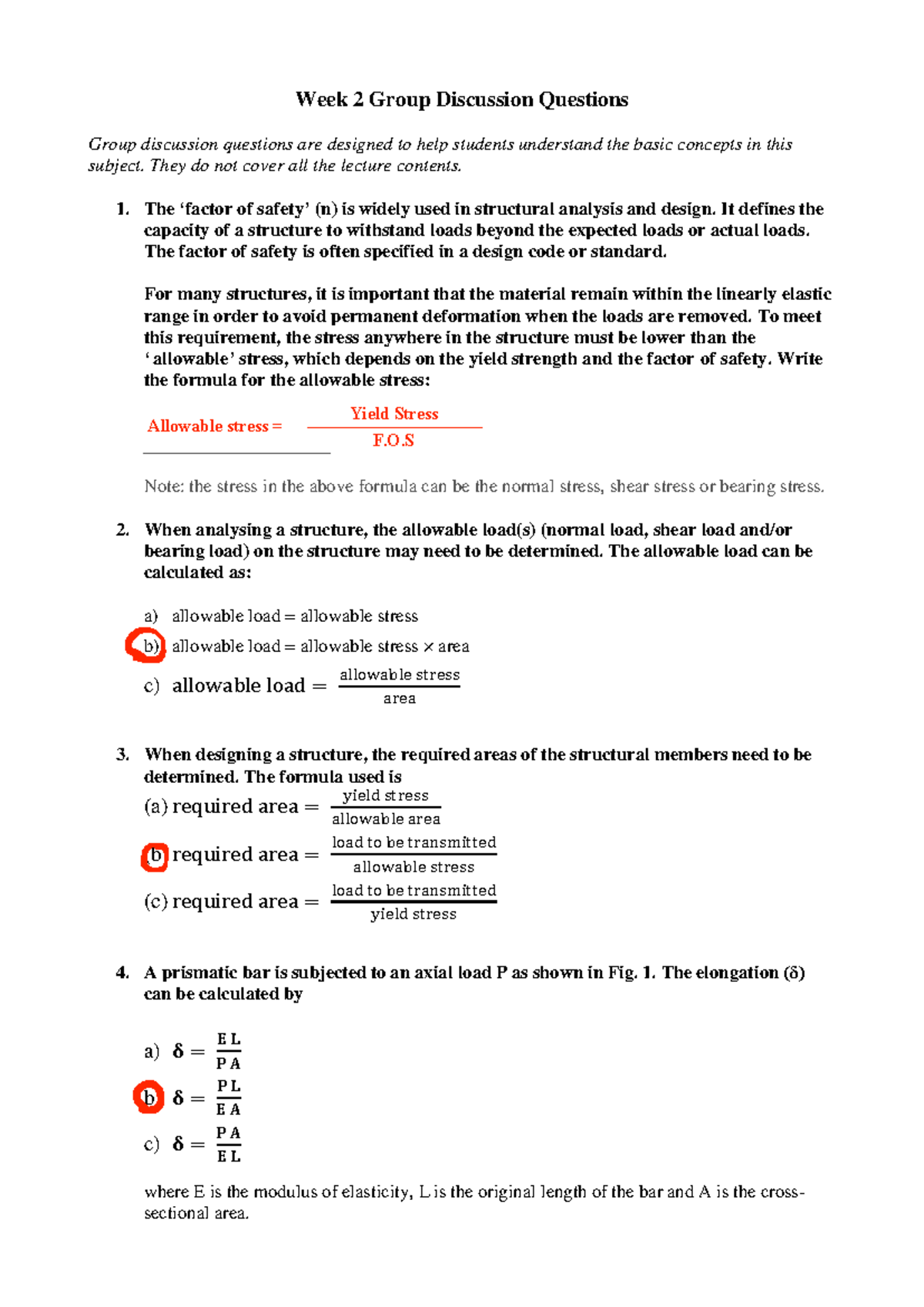 Week 2 Tutorial Group Discussion QA - Week 2 Group Discussion Questions ...