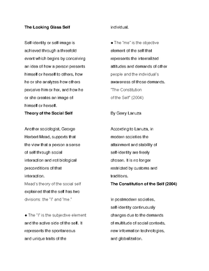 Lecture Notes 3 - Philosophy - PAUL CHURCHLAND: “The Self is the brain ...