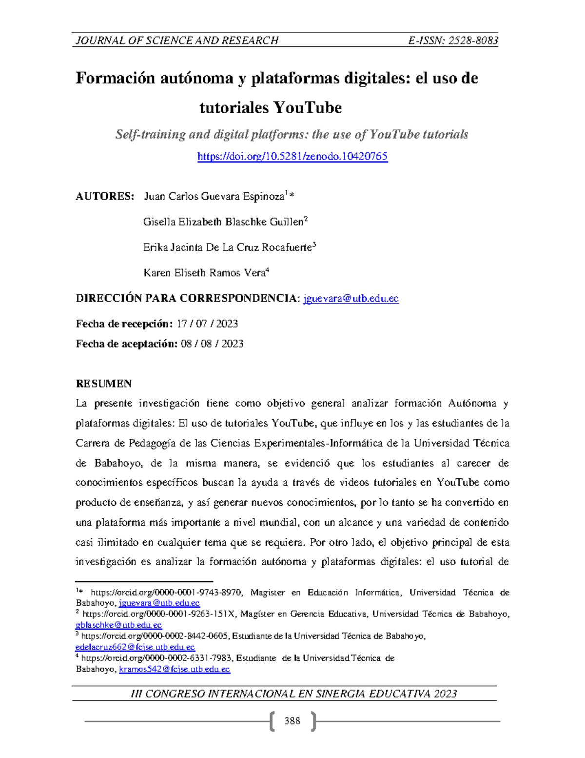 Dialnet-Formacion Autonoma YPlataformas Digitales El Uso De Tutor-9235552 - III CONGRESO - Studocu