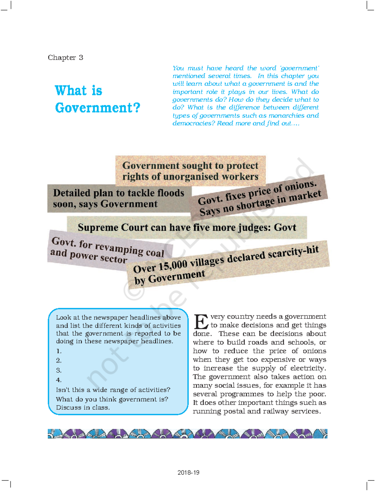 Polity Government chapter - Chapter 3 What is Government? very country ...