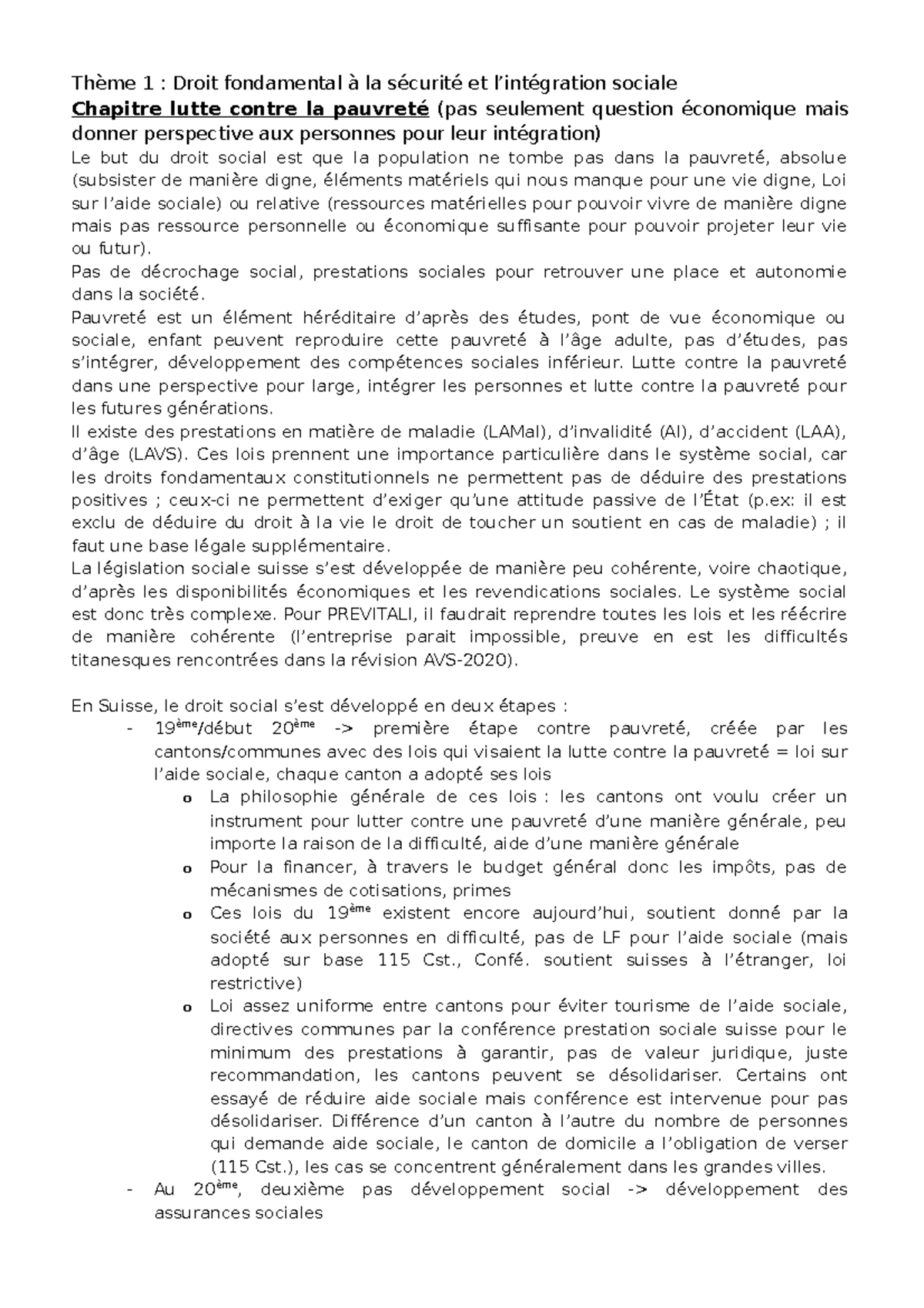 Notes de cours - Thème 1 : Droit fondamental à la sécurité et l ...