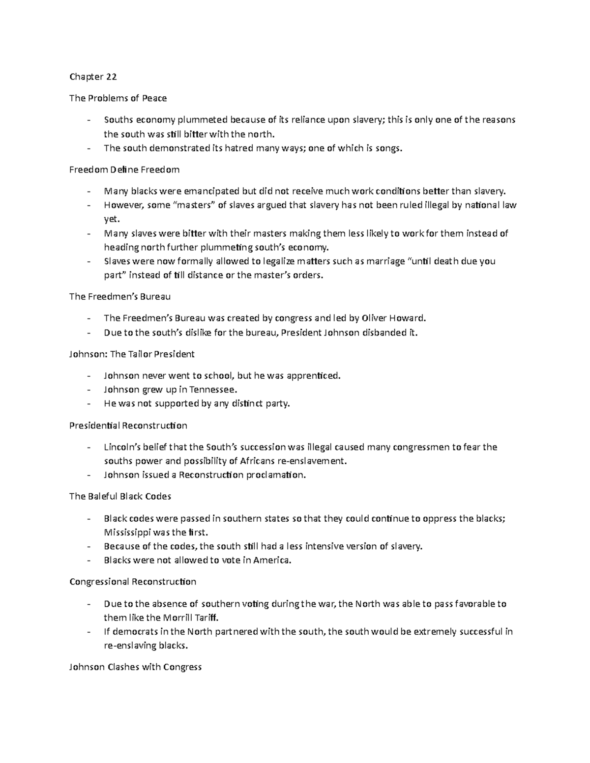 Chapter 22 of The American Pagent: A Hisory of the Republic 13th ...