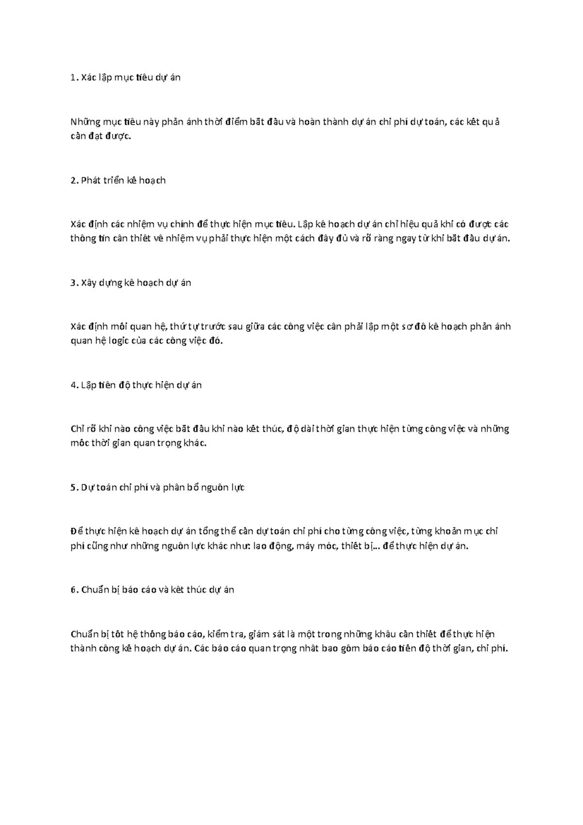 QUÁ Trình LẬP DƯ ẤN - dự án - Xác l p m c têu dậ ụ ựán Nh ững m c têu này ph n ánh th i đi m ...