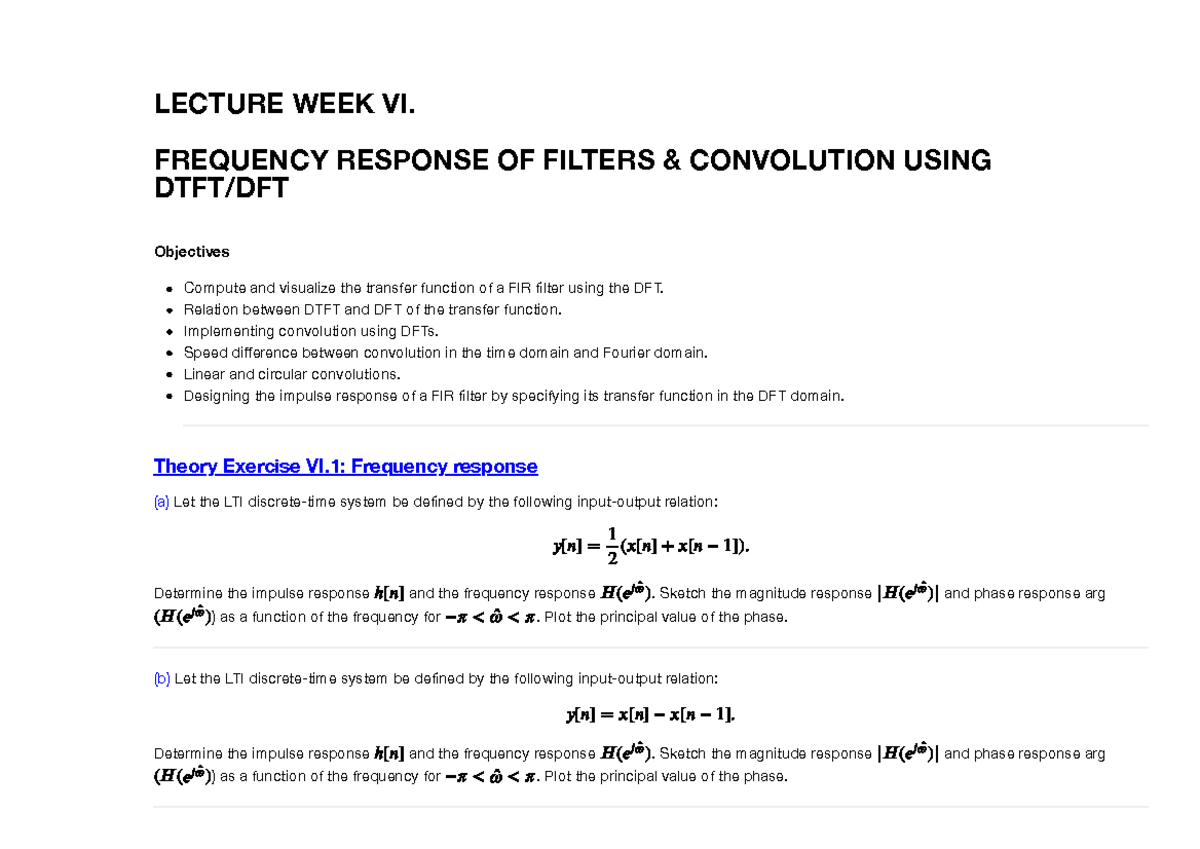 Lecture Vi Exercises And Assignments Jupyter Notebook Lecture Week 5872