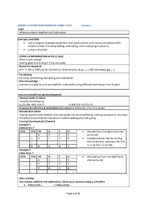 [Solved] mathematics grade 7 term 4 exam scope - Mathematics for ...