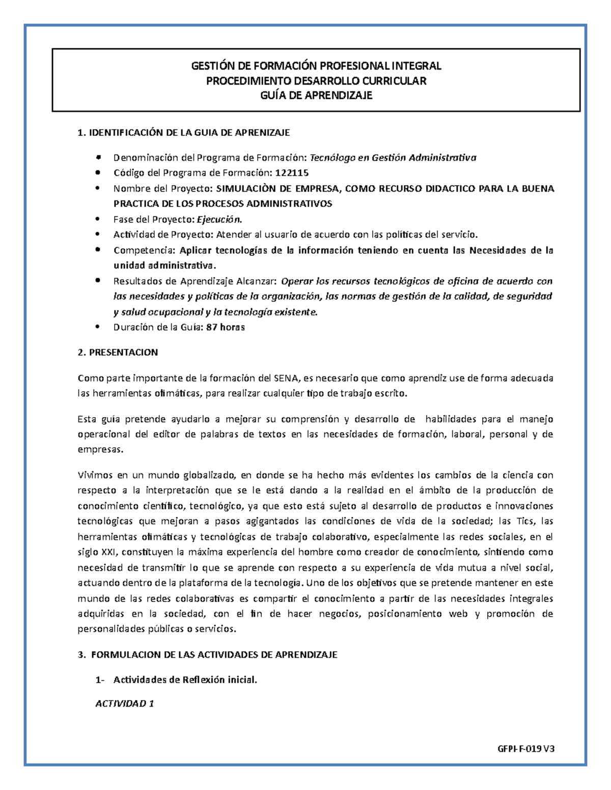 2. GFPI-F-019 GUIA 1 Operar los recursos tecnológicos de oficina - GESTIÓN DE FORMACIÓN ...