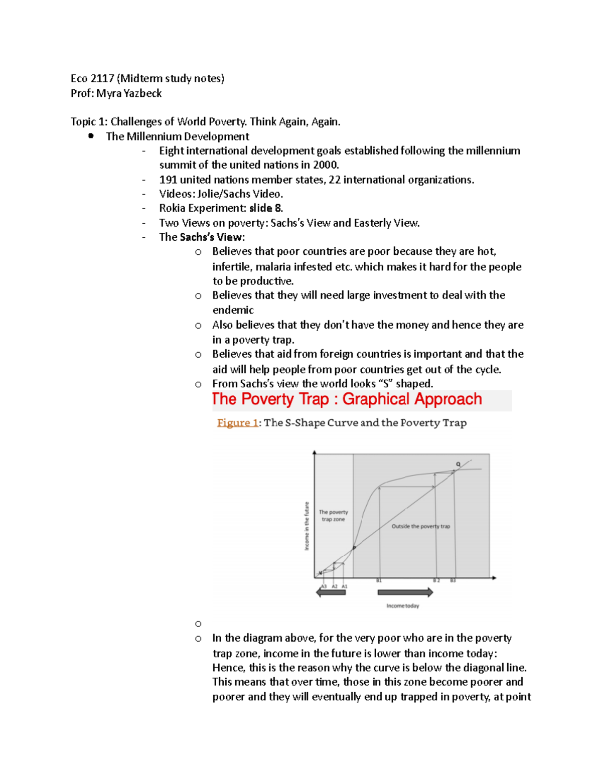 Eco 2117 midterm notes - Eco 2117 (Midterm study notes) Prof: Myra ...