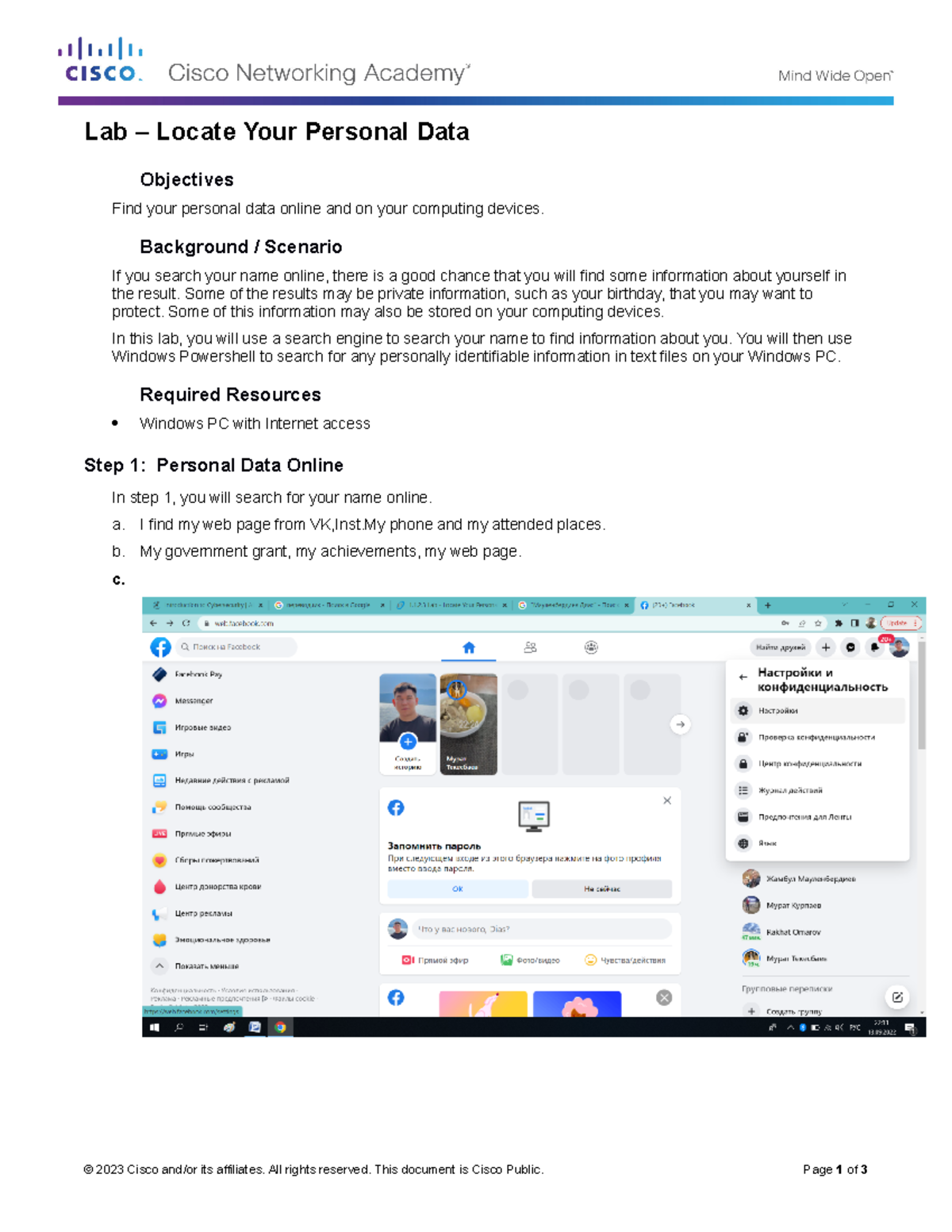 1.1.2.3 Lab - Locate Your Personal Data - Lab – Locate Your Personal ...