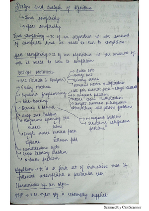 DDA notes - Design And Analysis Of Algorithm - Studocu