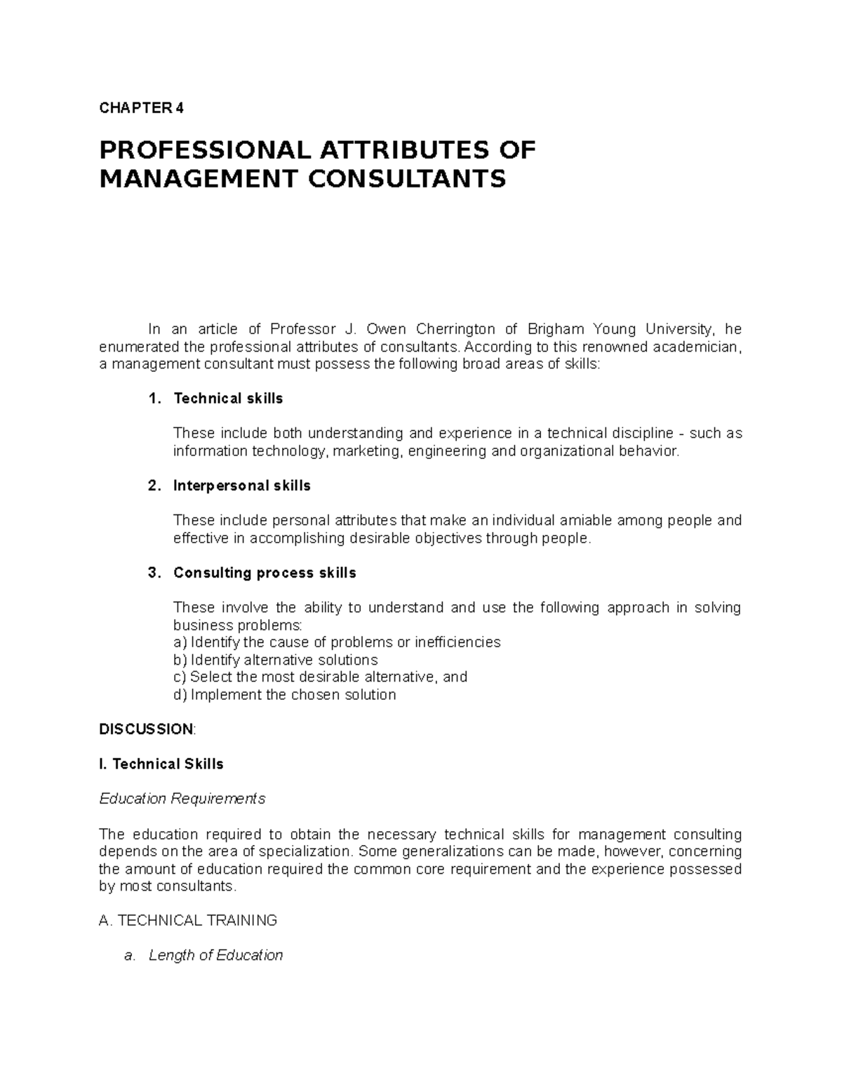 Module-4-SBA - Lecture notes 3 - CHAPTER 4 PROFESSIONAL ATTRIBUTES OF ...