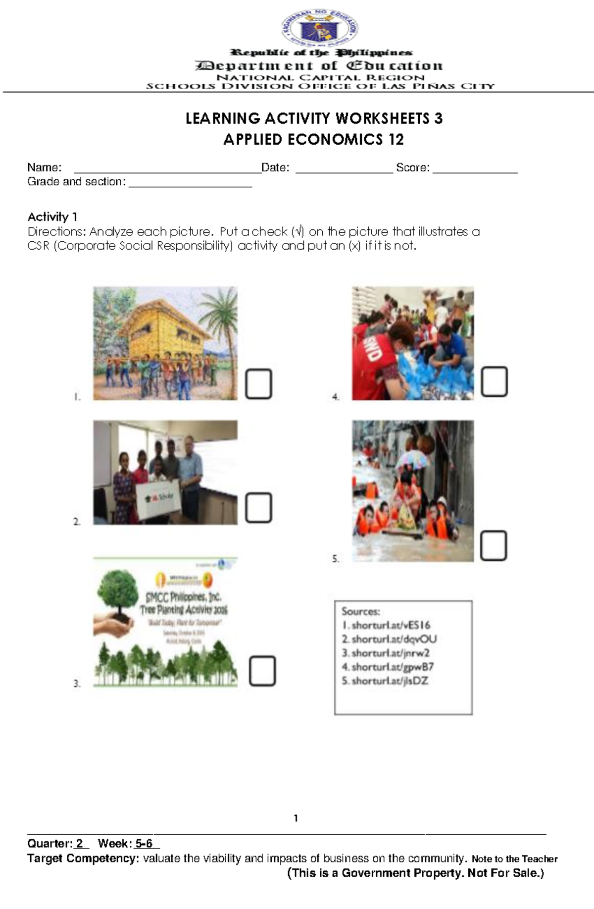 Applied-Economics-Q2-LAW-3 - LEARNING ACTIVITY WORKSHEETS 3 APPLIED ...