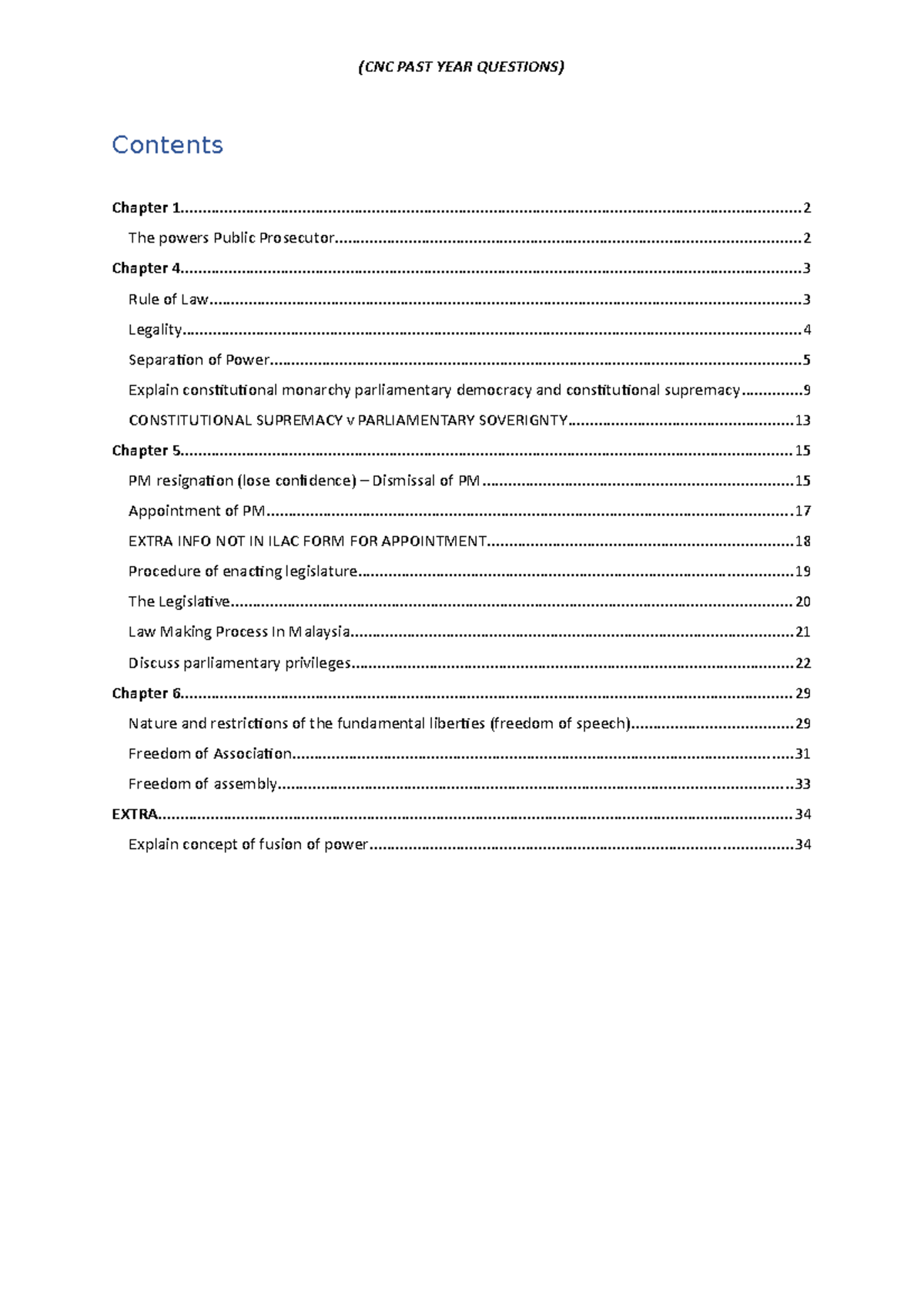 Criminal and Consti (PYQ) - Contents Chapter 1 - Studocu