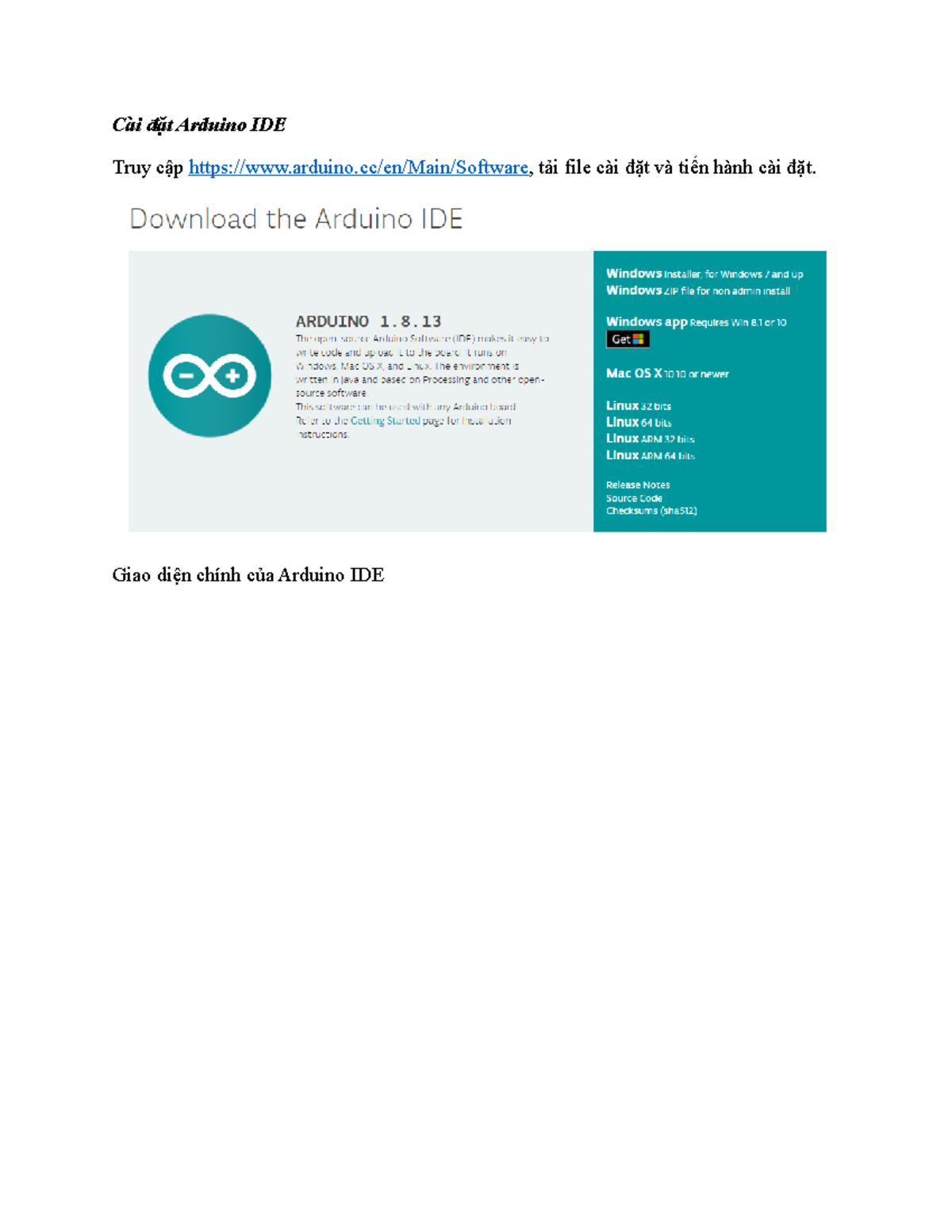 Huong Dan Arduino Ide Hướng Dẫn Cài đặt Arduino Ide Cài đặt Arduino