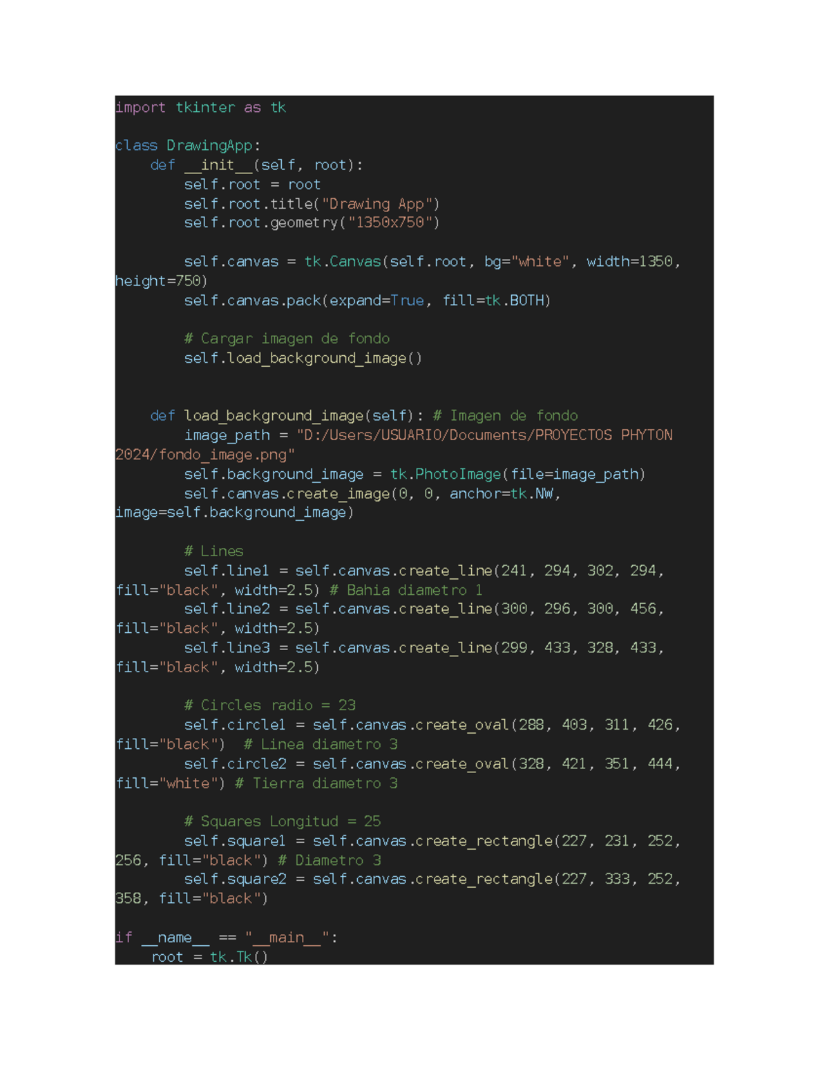 Import Tkinter As Tk V1 Nada Import Tkinter As Tk Class Drawingapp Def Initself Root