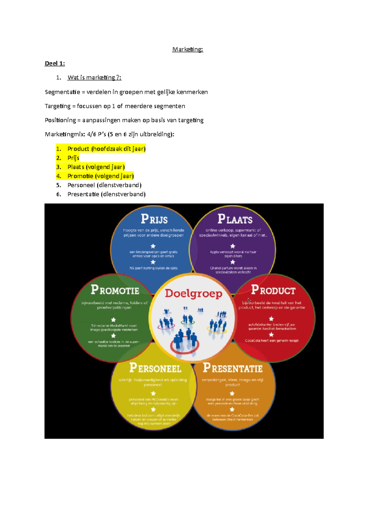 Marketing samenvatting - Marketing: Deel 1: Wat is marketing ...