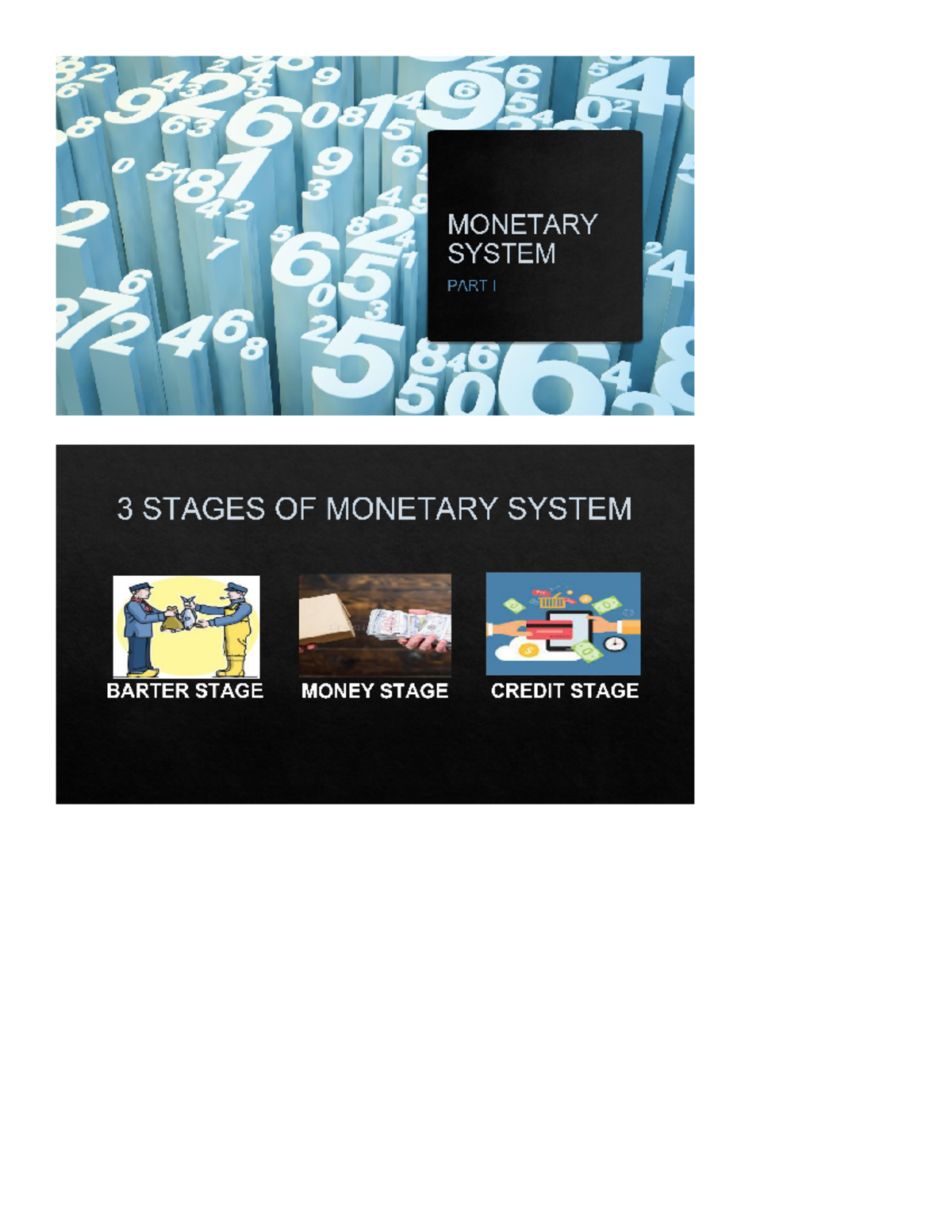 Module 1 - moneytary system - Business Administration - Studocu