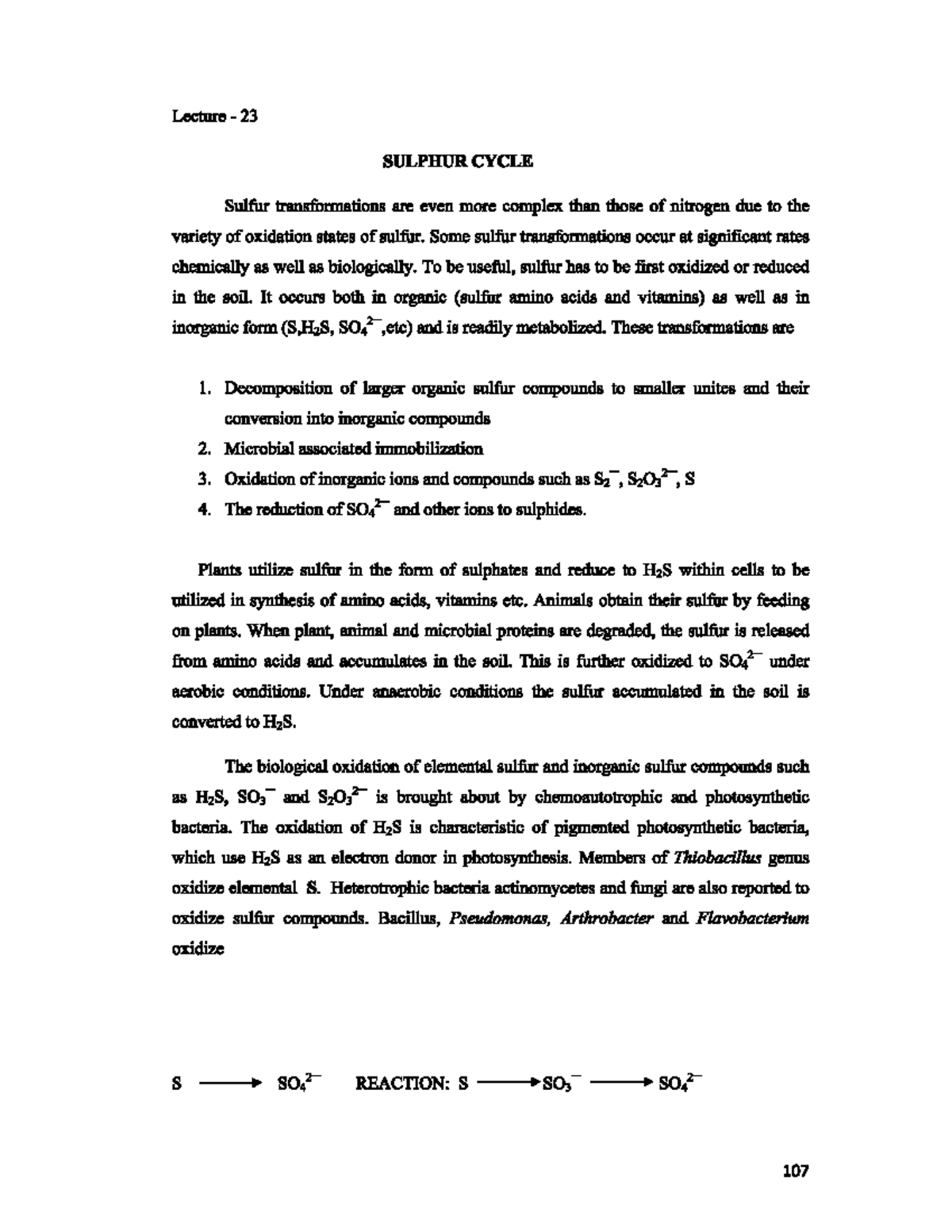 Microbiology lecture notes 23 - Studocu