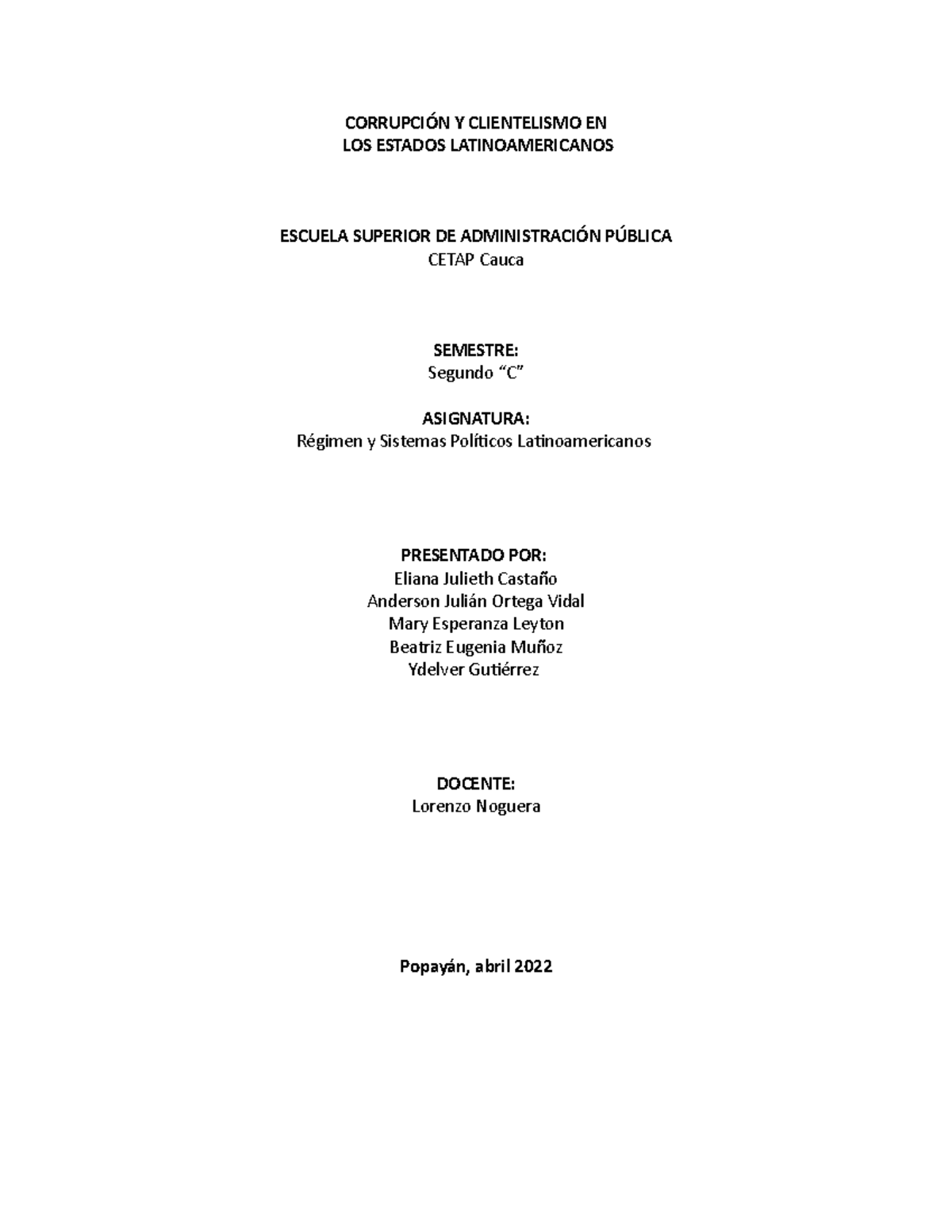 Corrupción Y Clientelismo EN America Latina ultimo - CORRUPCIÓN Y ...