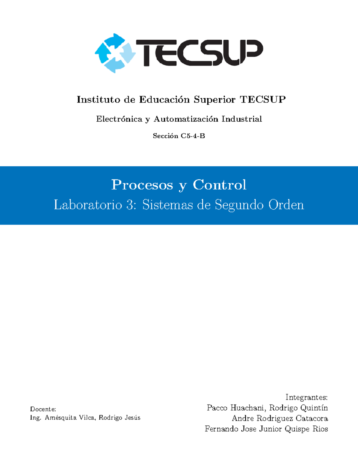 LAB03 PYC - Sistemas de 2do Orden - Instituto de Educaci ́on Superior ...