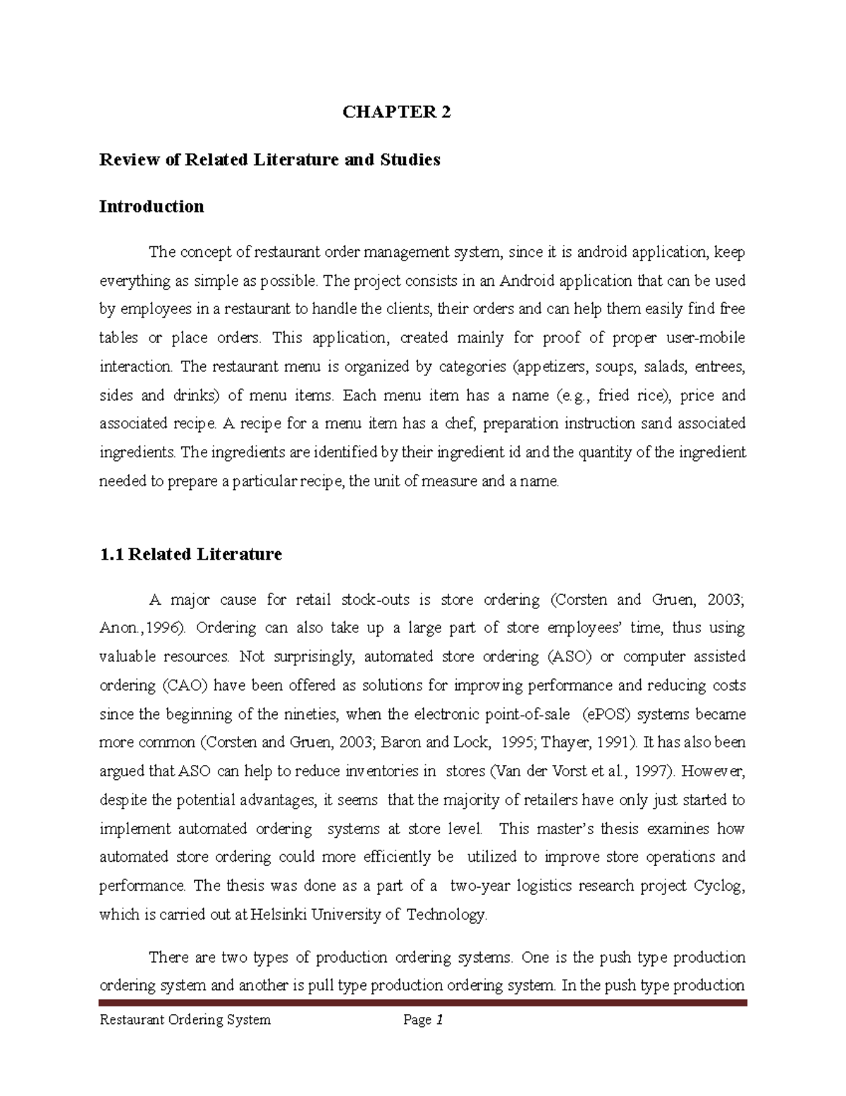 Final chapter 2 - none - CHAPTER 2 Review of Related Literature and ...