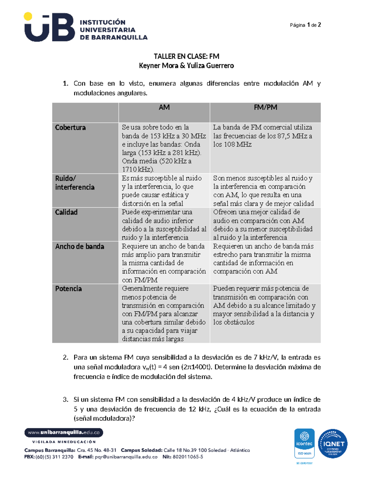 Taller FM - zxfd - Página 1 de 2 TALLER EN CLASE: FM Keyner Mora ...