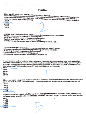 PHSW Procedural Sedation Post-Test Answer Key. For the following ...