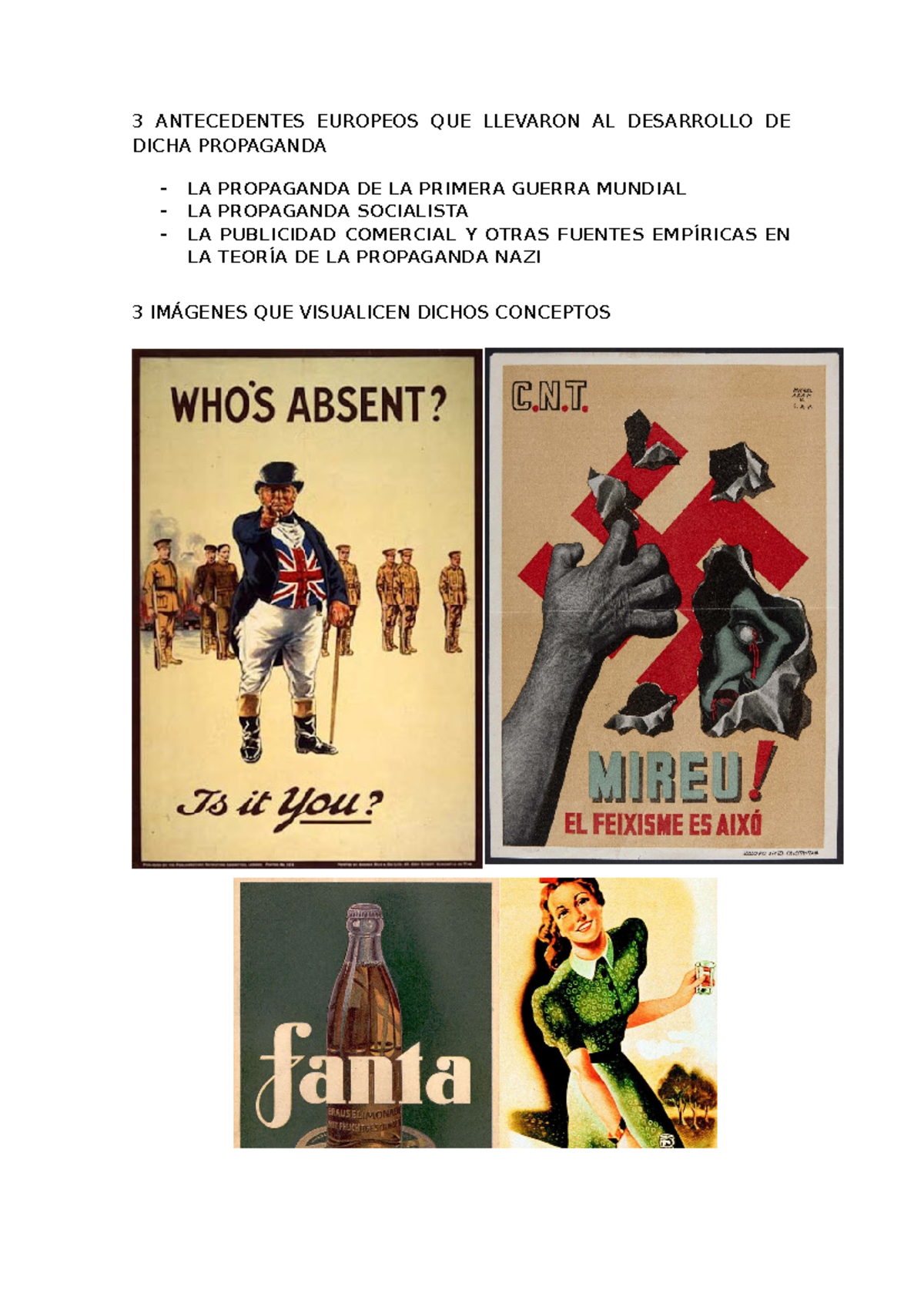 Propagndas nazis - historia mundial - 3 ANTECEDENTES EUROPEOS QUE ...